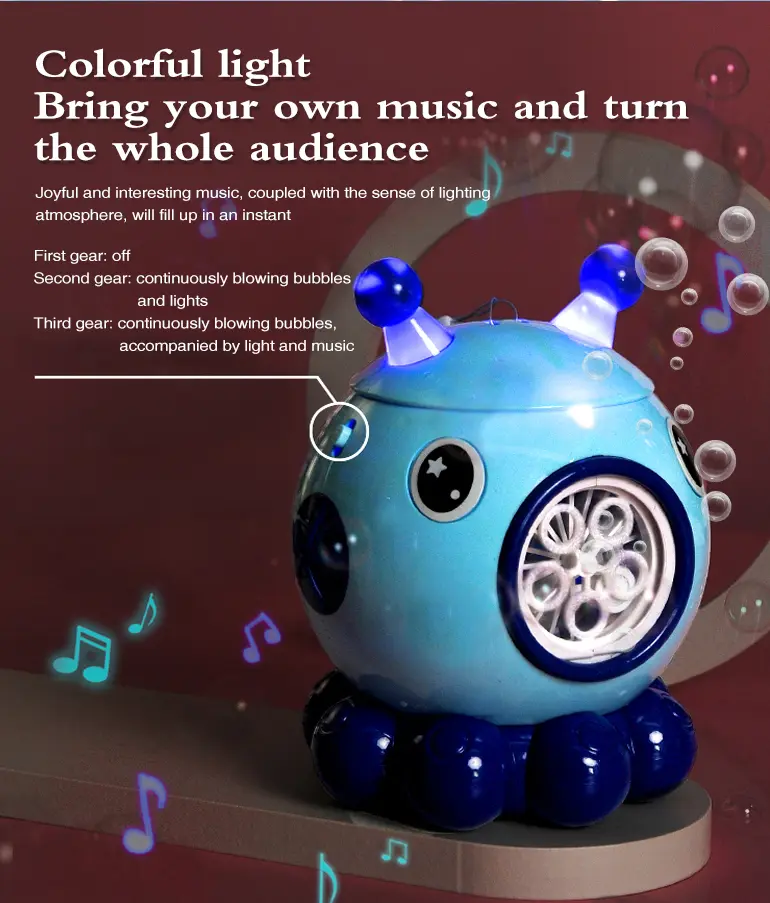 Wholesale Cute Octopus Bubble Blower Toy - Outdoor Play Toy