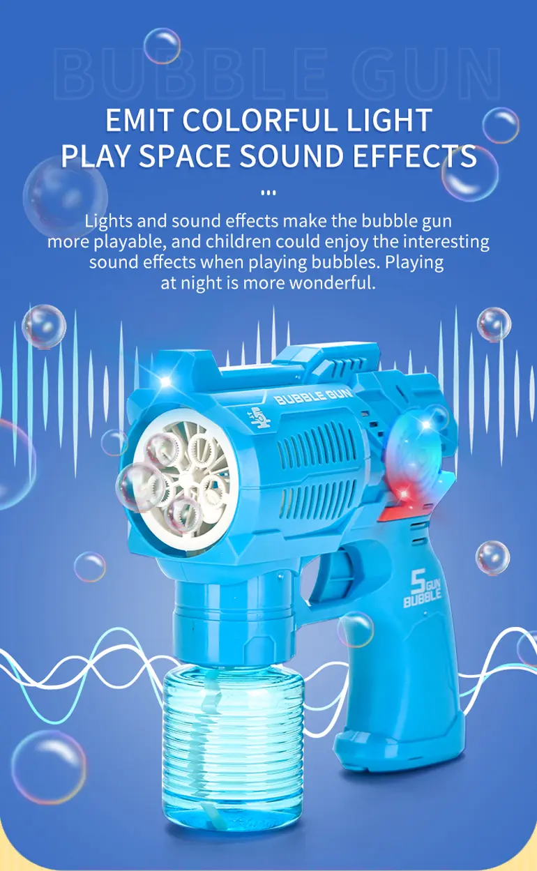 Wholesale Electric Bubble Gun Toy with Fan - Summer Toys